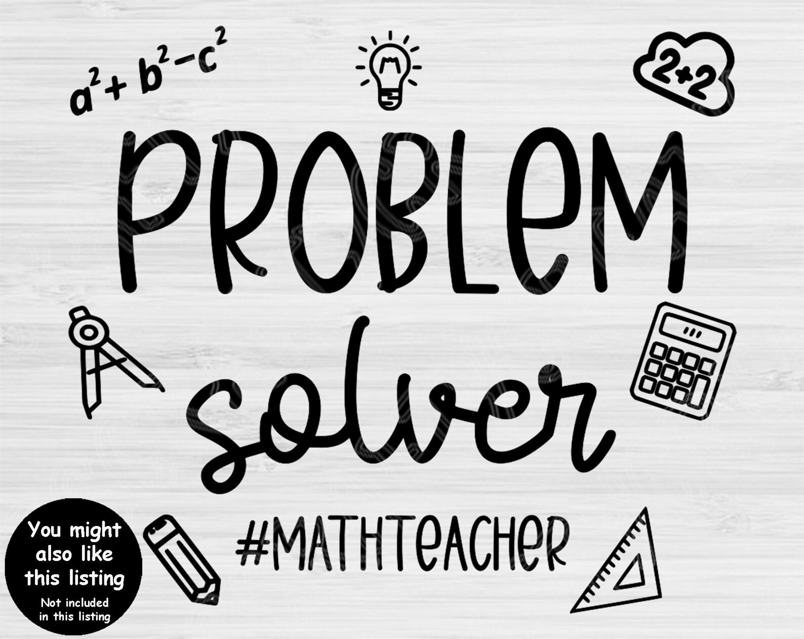 Math Teacher Svg Files for Cricut Teacher Appreciation Svg | Etsy