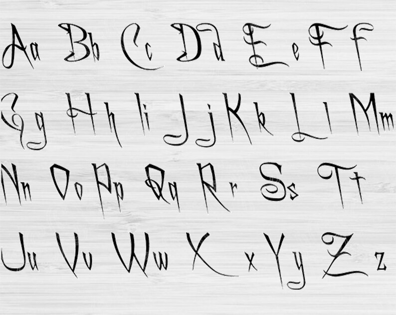 Fonts Svg Script Vine Digitial Download. Svg Font for Cricut - Etsy