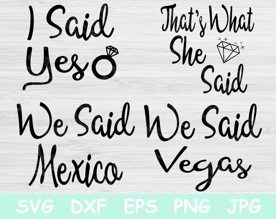 Le dije que sí svg, eso es lo que ella dijo, dijimos México, y dijimos ...