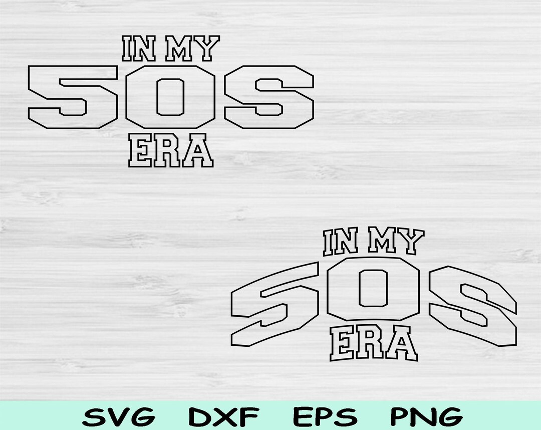 In My 50s Era Svg Png Cut Files, 50s Birthday Svg, Fifties Era Svg ...