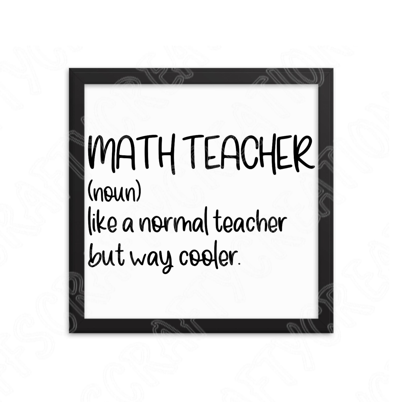 Math Teacher Like A Normal Teacher But Way Cooler Svg Math | Etsy