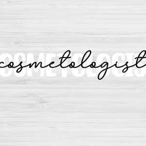 Cosmetologist Svg Dxf Png Eps Cut File, Cosmetology Svg, Beautician Svg ...