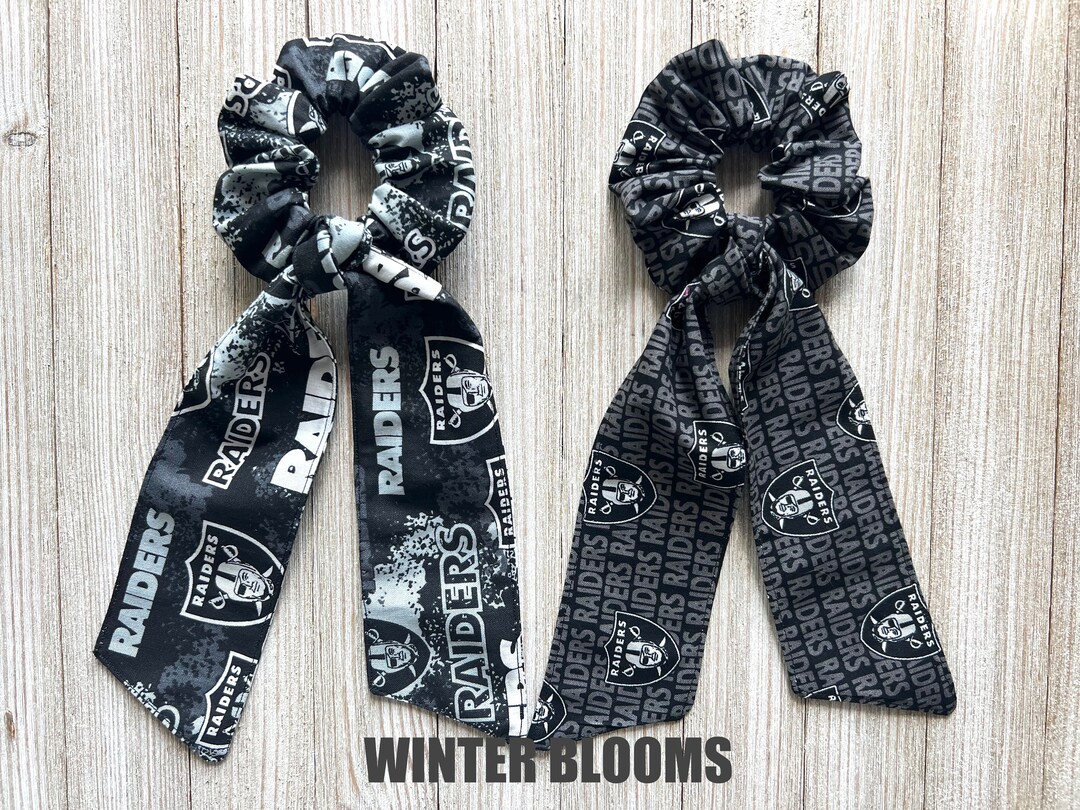 Las Vegas RAIDERS Scrunchies Ponytail Holder Scarf - Etsy