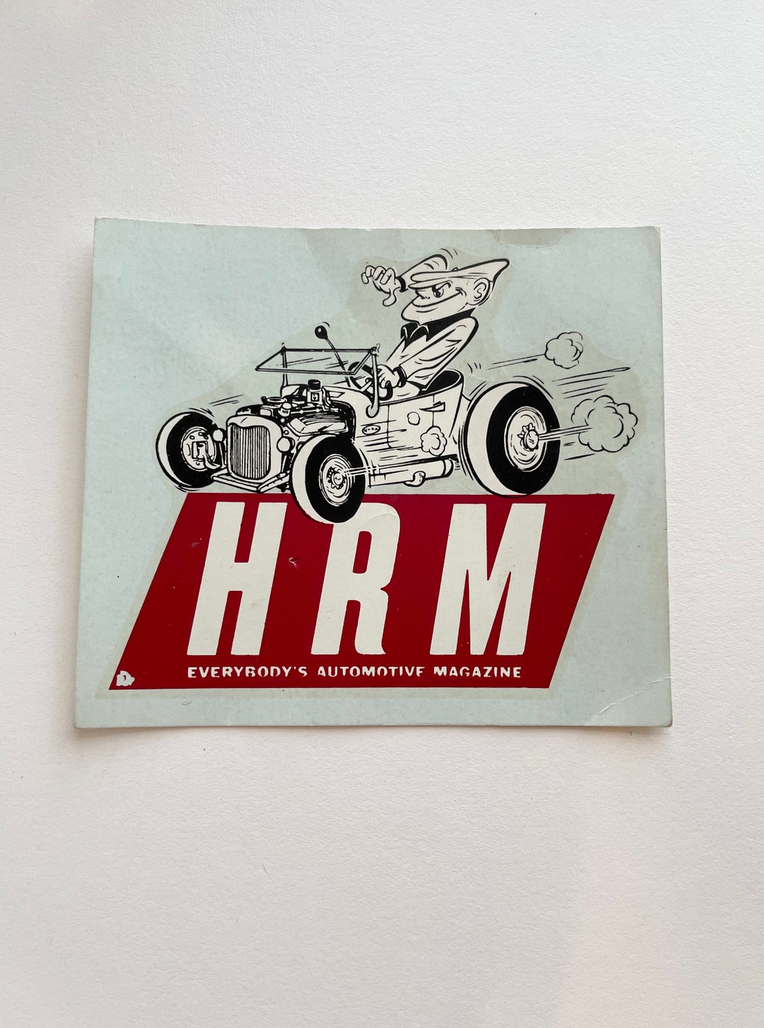 Vintage Hot Rod Magazine HRM Decal, 1950s Original Stroker Mcgurk and ...