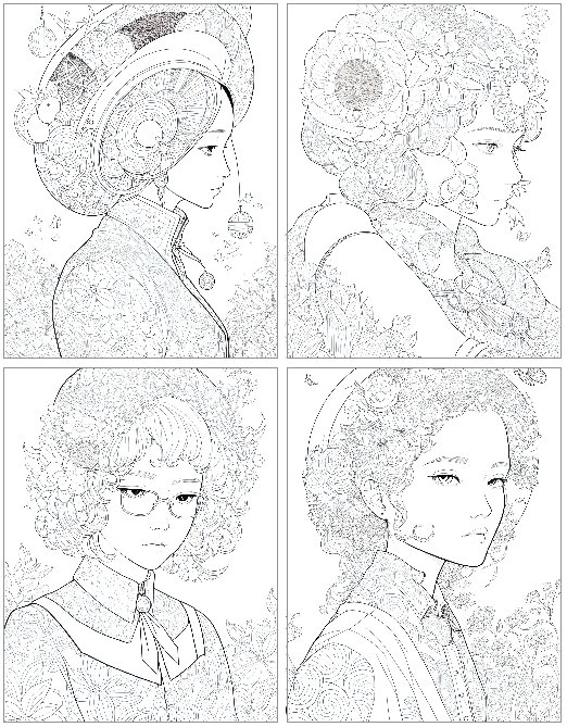 Magic Girls 30 Coloring Pages - Etsy