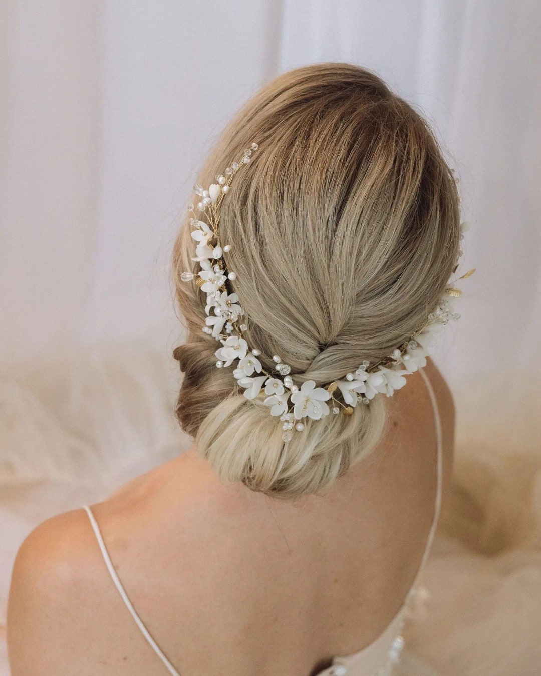 Hair Comb AURELIE / Bridal Headpiece, Wedding Hair Vine, Tiara - Etsy