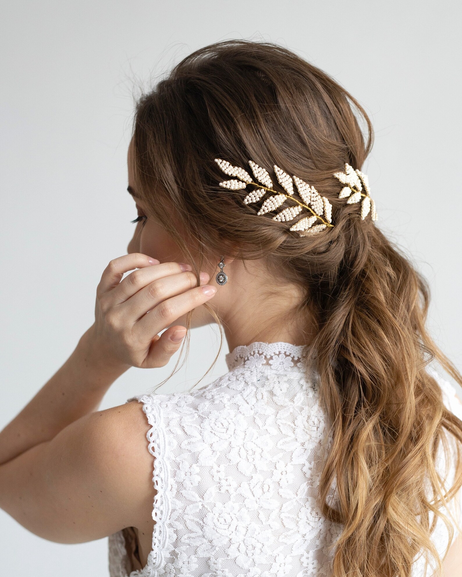 ANNA Hair Vine / Bridal Headpiece / Hand Crafted Wedding Accessories ...