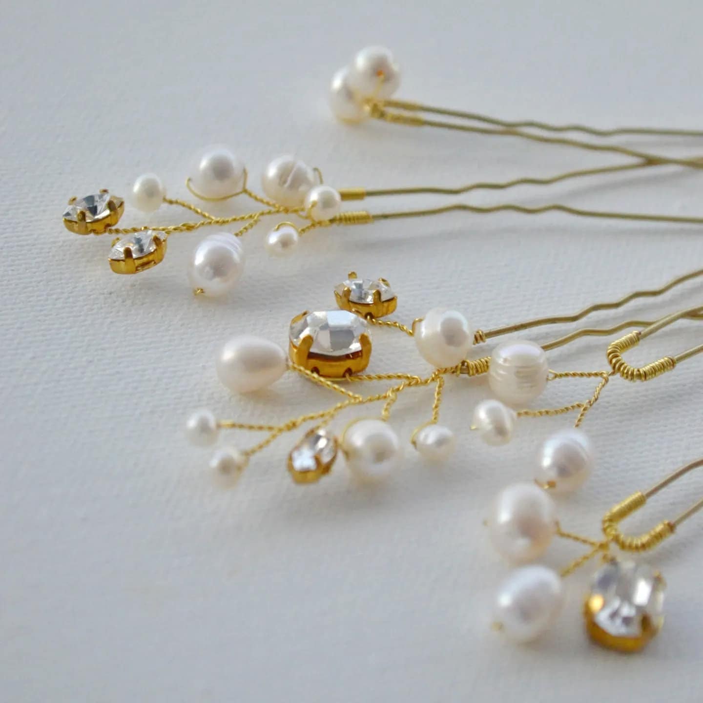 Hair Pins JOLENE / Bridal Accessories Wedding Tiara - Etsy