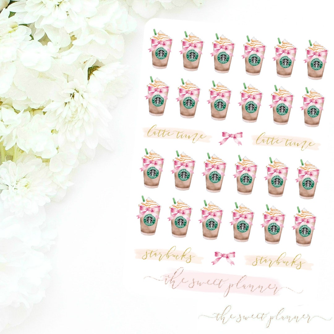LATTE TIME | Latte Deco Sticker Sheet - Etsy