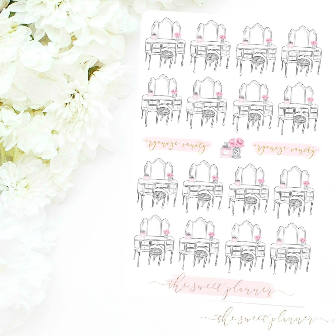 VANITY | Icon Deco Sticker Sheet - Etsy