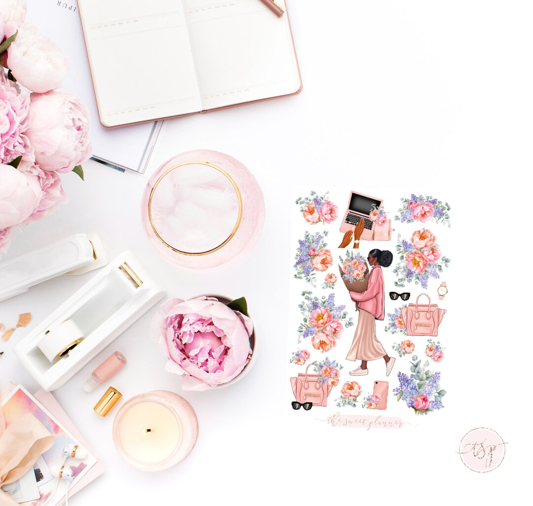 SPRING REFRESH | Deco Sticker Sheet | Floral Planner Stickers | Girly ...