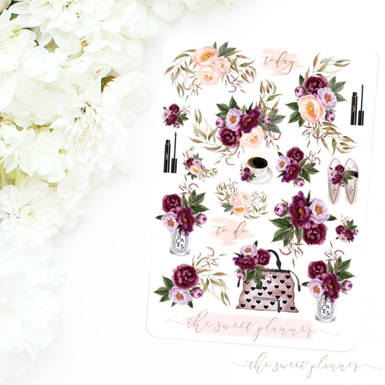 ROMANCE | Deco Sticker Sheet - Etsy