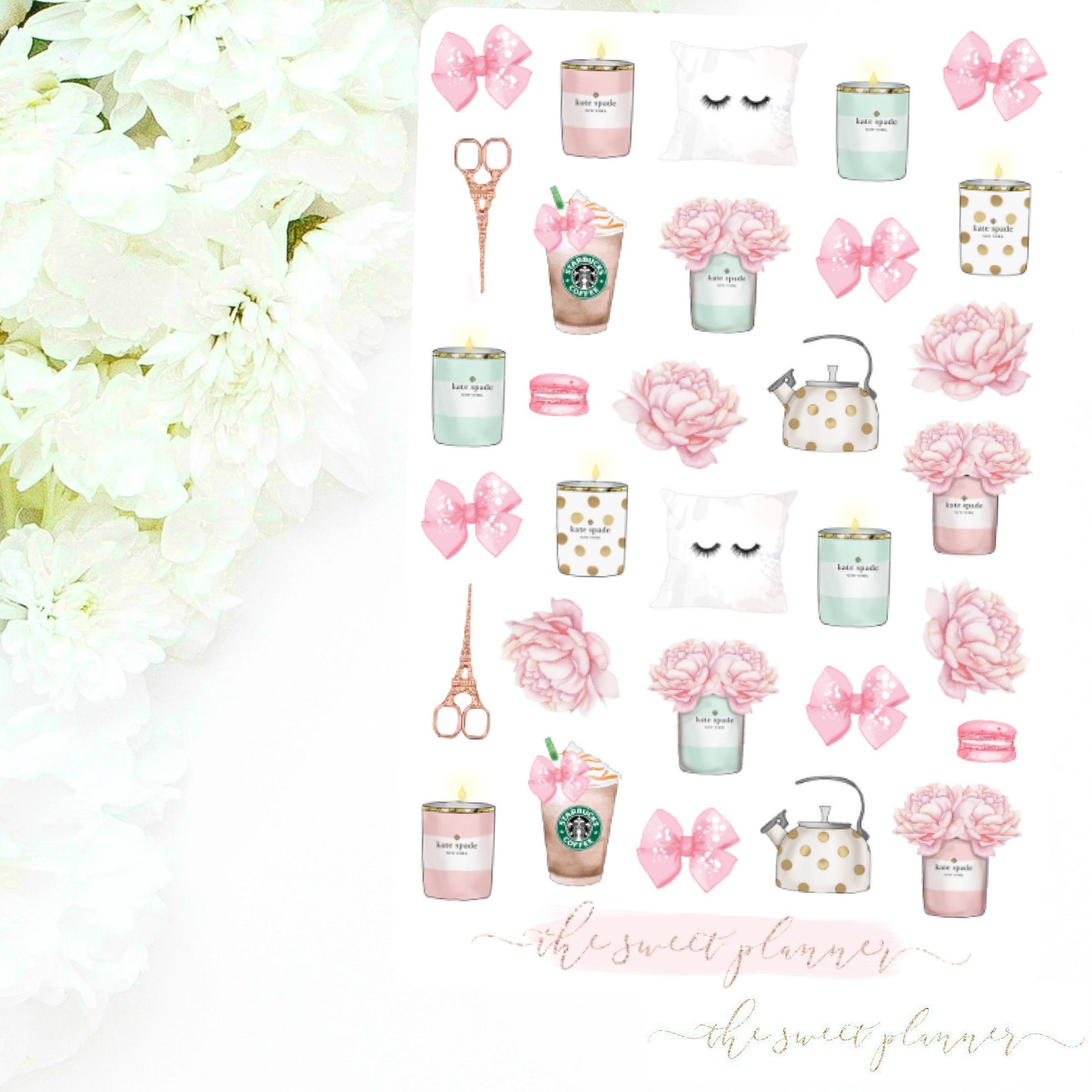 PASTEL SAMPLER | Deco Sticker Sheet | Pastel Planner Stickers - Etsy
