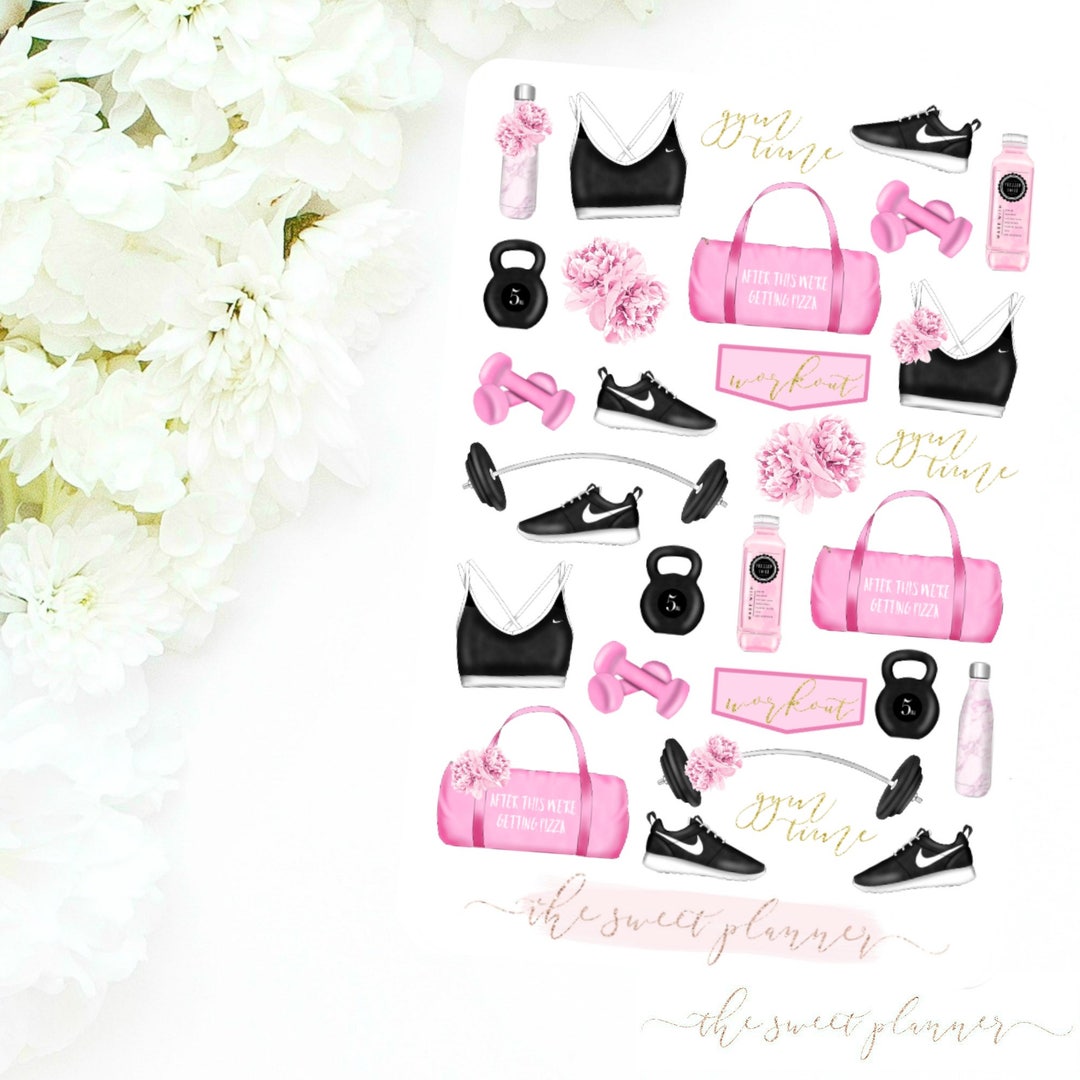 WORK IT | Workout Deco Sticker Sheet - Etsy