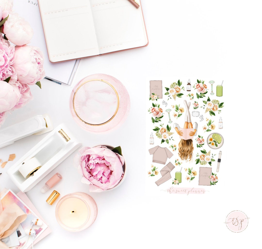 THAT GIRL | Deco Sticker Sheet | Floral Planner Stickers | Girly ...