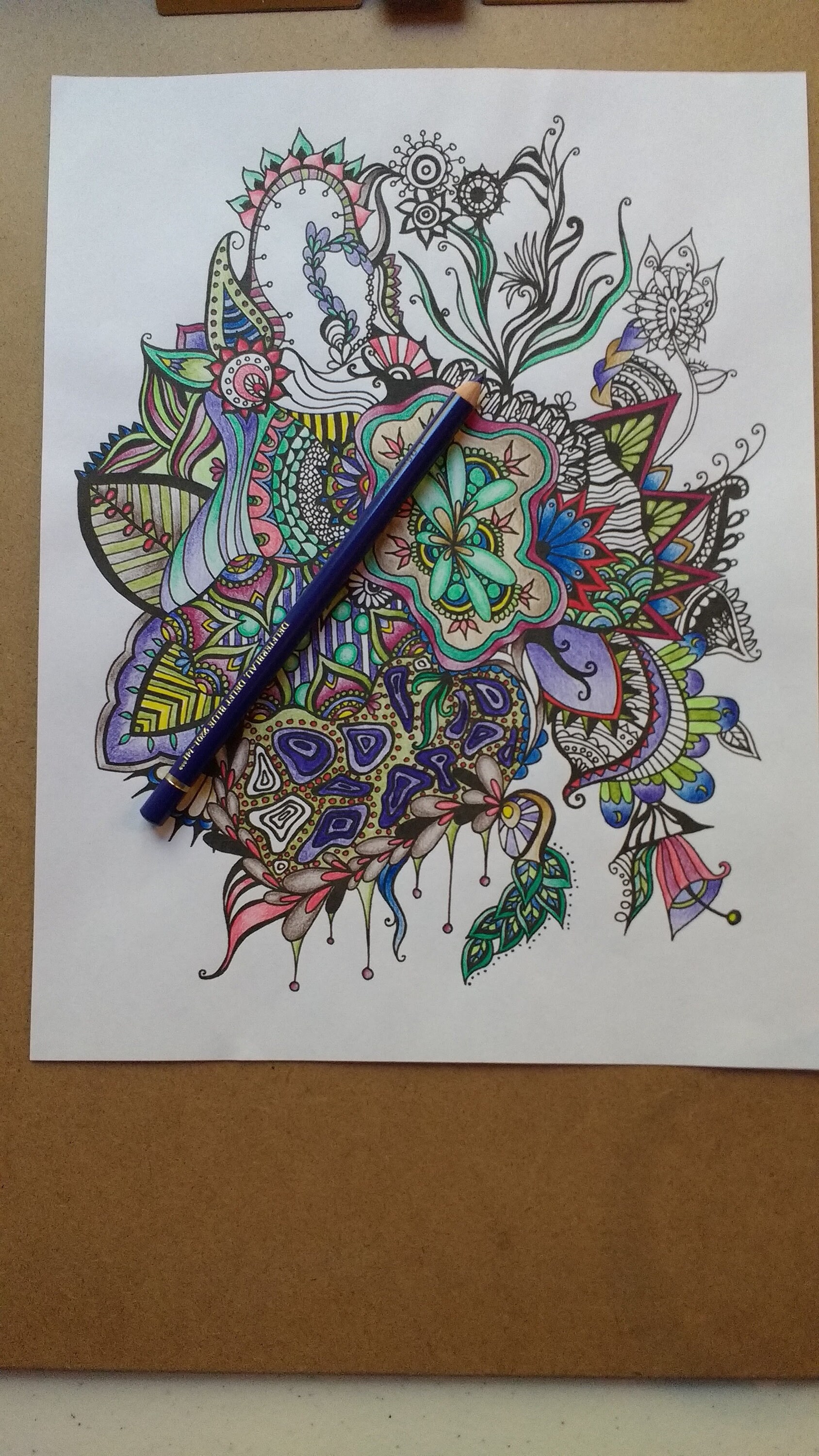 Abstract Coloring Page, Printable Coloring Page PDF, Paisley Coloring ...