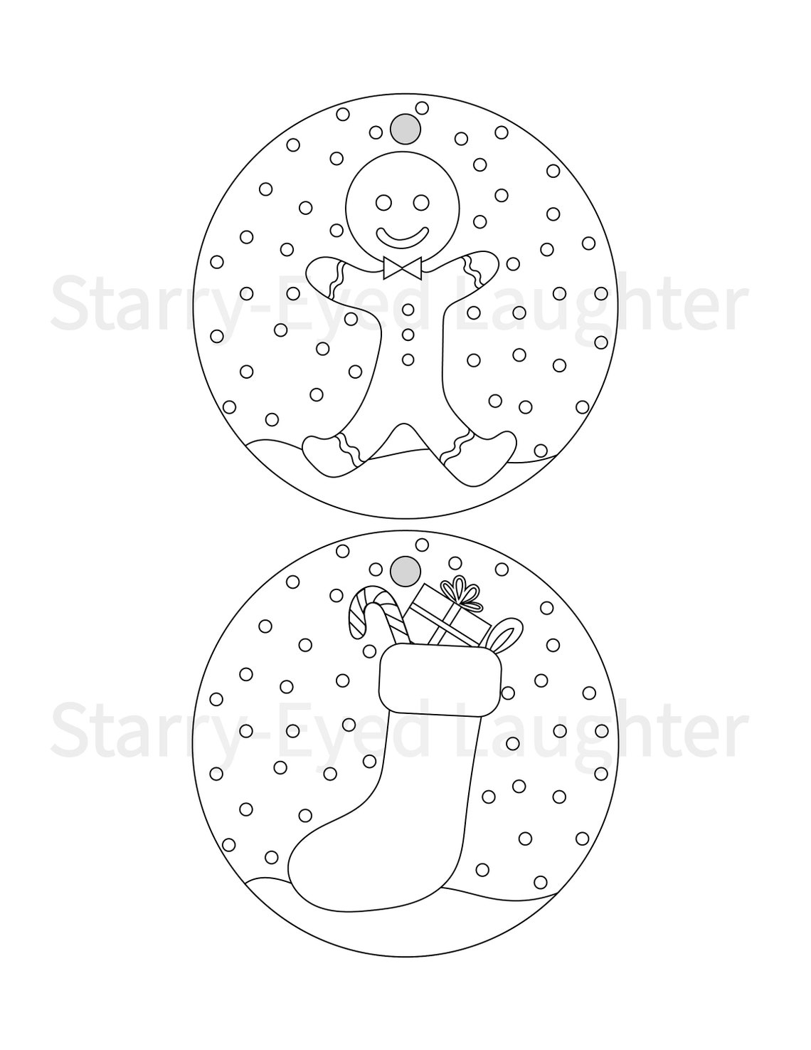 Christmas Ornaments Coloring Craft for Kids Printable PDF File - Etsy