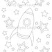 Rocket Ship Coloring Page for Kids, Spaceship, Children, Toddler ...