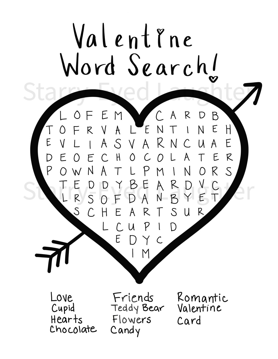 Valentine's Day Printable Activity Pages, Valentine Coloring Page and ...