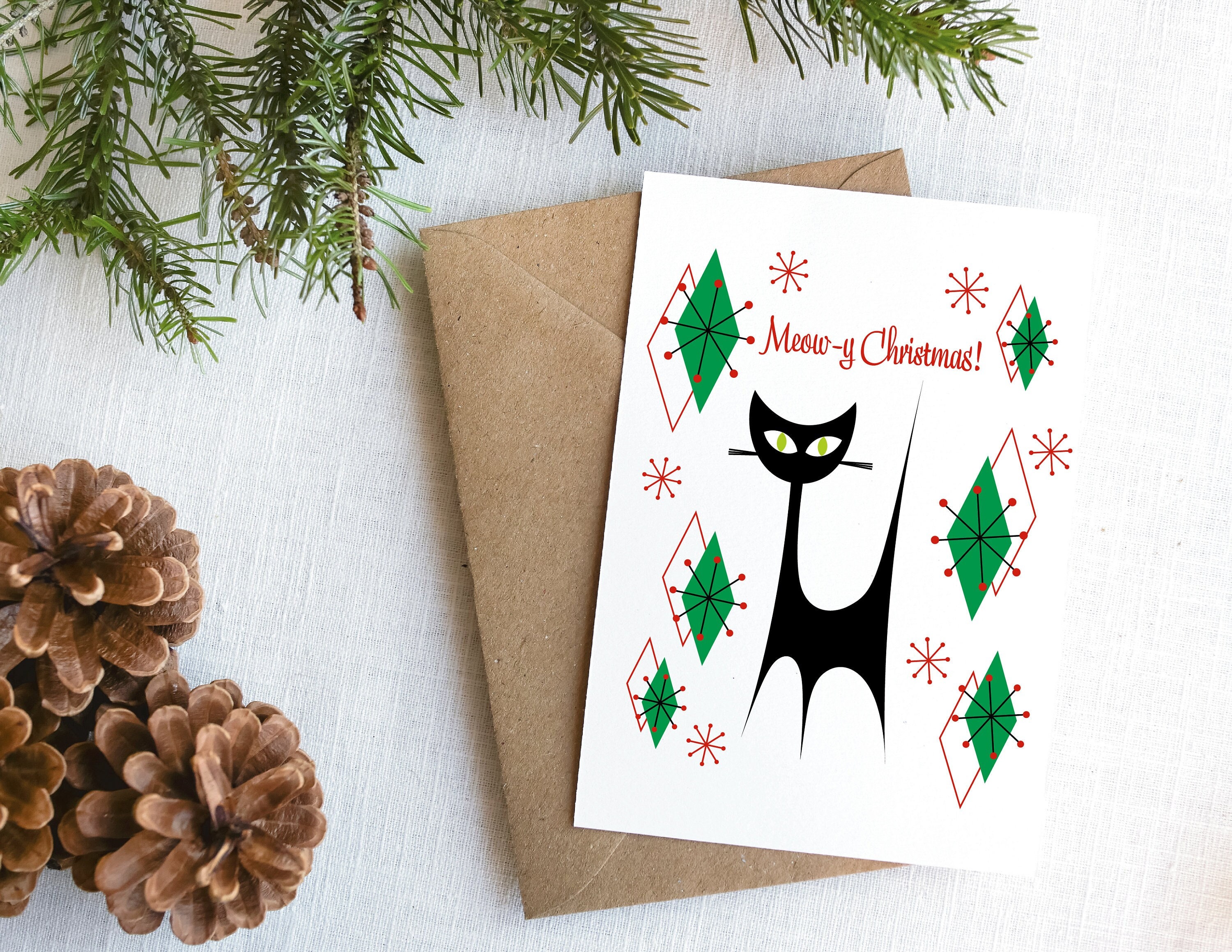 Mid Century Modern Christmas Cards