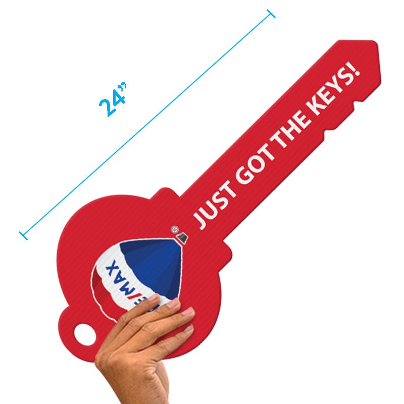 Custom Real Estate Key Cutout Giant Key Cutout Realtor Social | Etsy