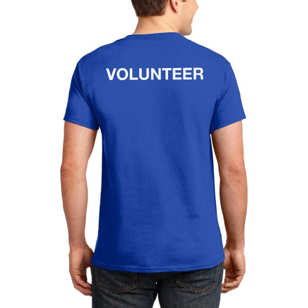 Mens Volunteer Tshirt, Fundraising, Charity, Events, Helper. Assistant ...