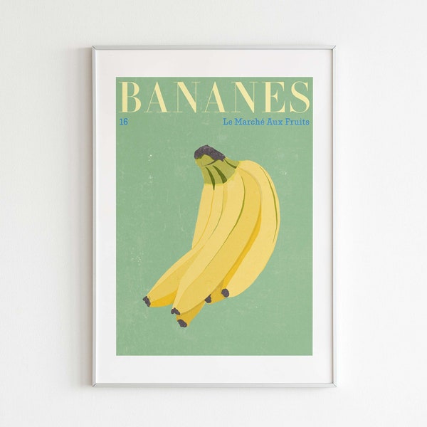 Banana Print - Etsy
