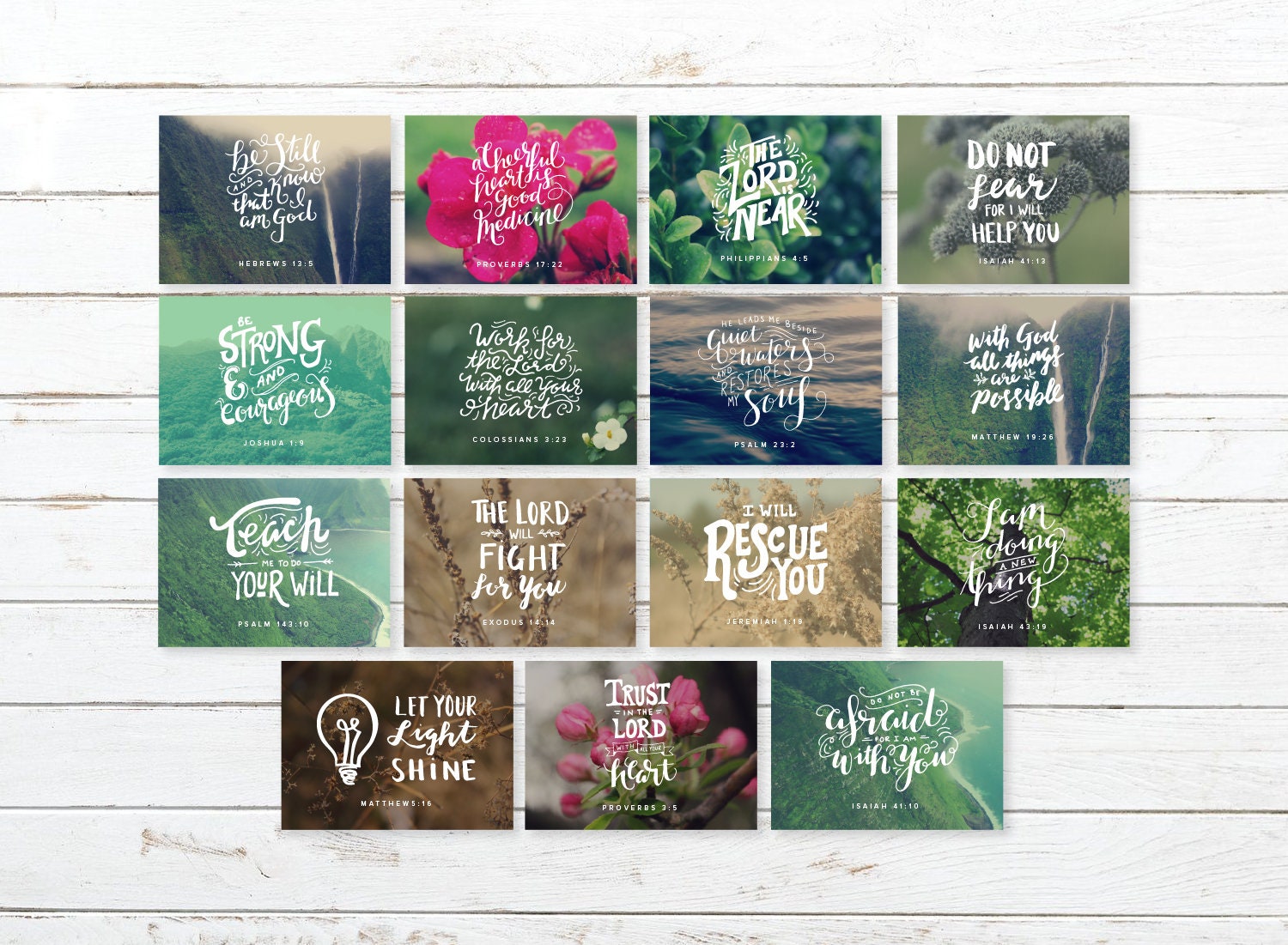 Photo Verse Cards, Scripture Cards - Etsy