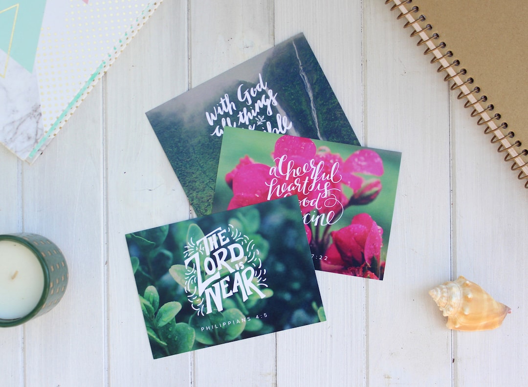 Photo Verse Cards, Scripture Cards - Etsy