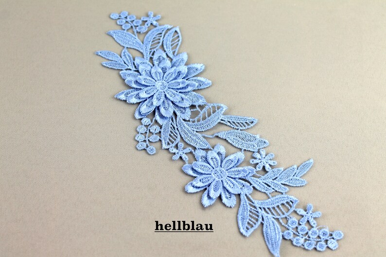 Lace Appliqué Floral Flower Lace 3D With Flowers - Etsy