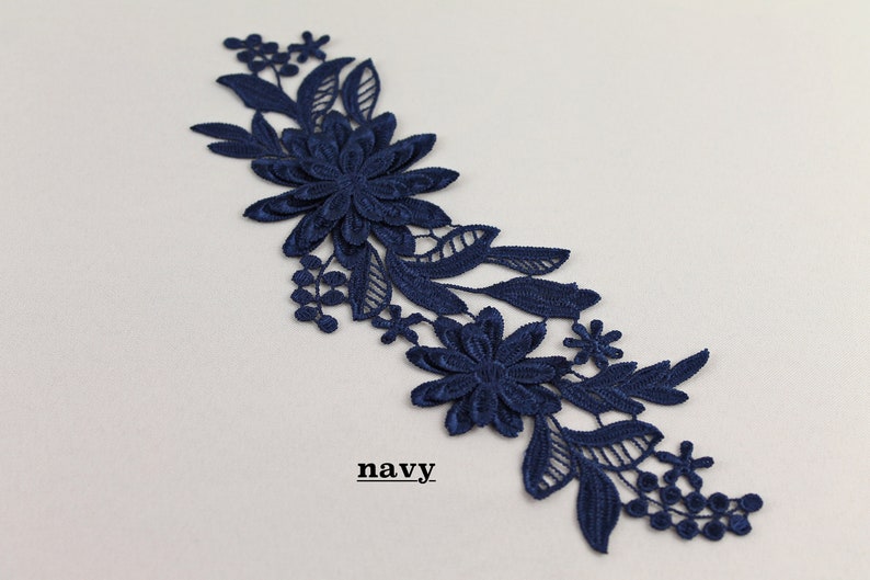 Lace Appliqué Floral Flower Lace 3D With Flowers - Etsy