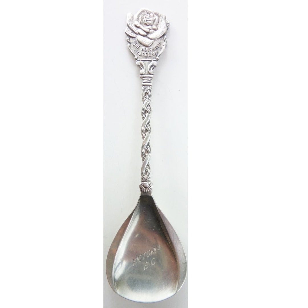 Vintage Spoon Butchart Garden Victoria BC Silver Olive Server Canada ...