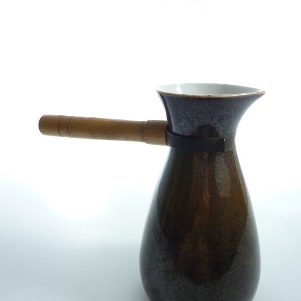 Ceramic Pitcher With Wood Handles - Etsy