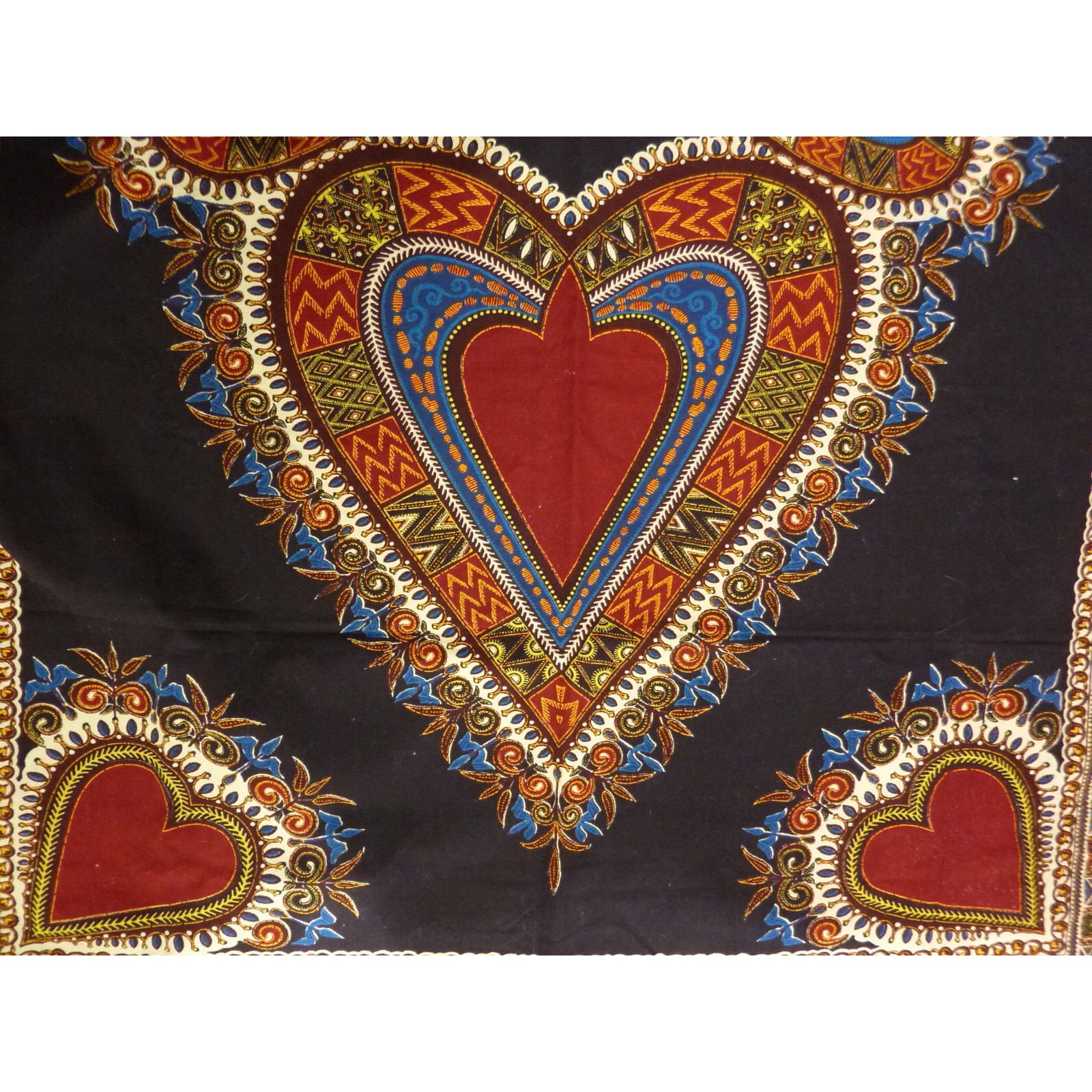 Black African Print Cloth Dutch Veritable Java Hollandais - Etsy