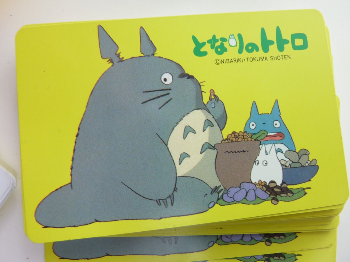 My Neighbor Totoro Playing Cards Deck Japan 1990's Vintage | Etsy