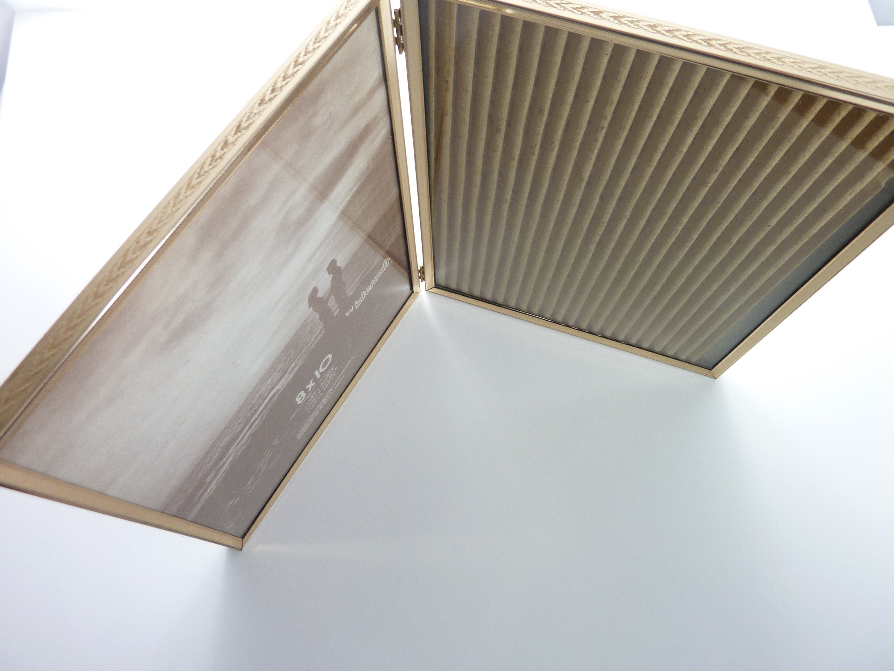 Vintage Brass Mid Century Double Folding Frame Metal 8X10 - Etsy