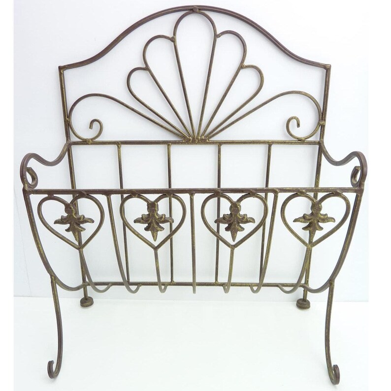 Vintage Magazine Holder Rack 80s Decor - Etsy