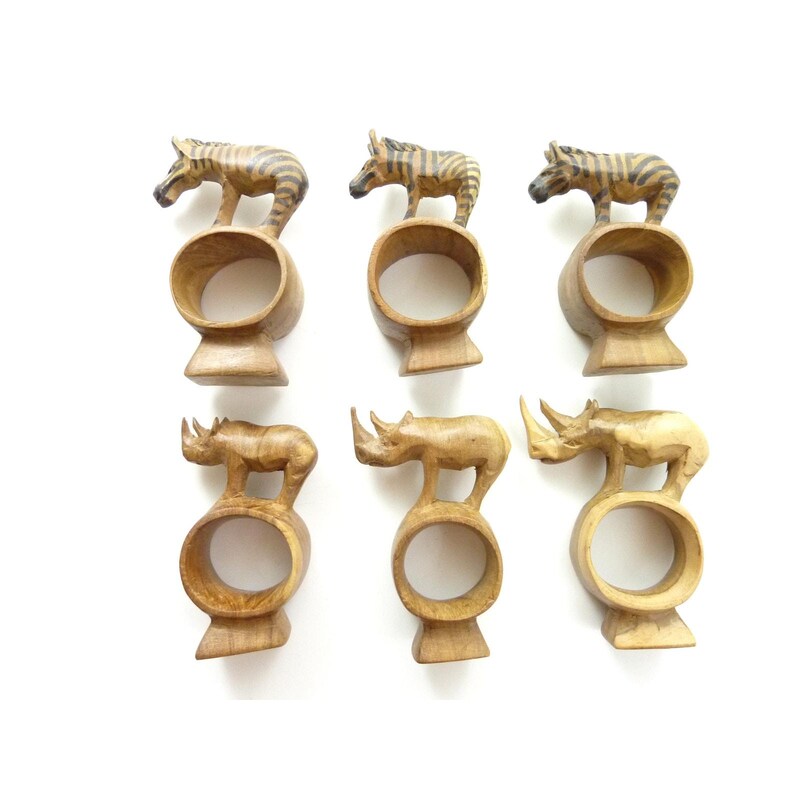 African Napkin Rings - Etsy