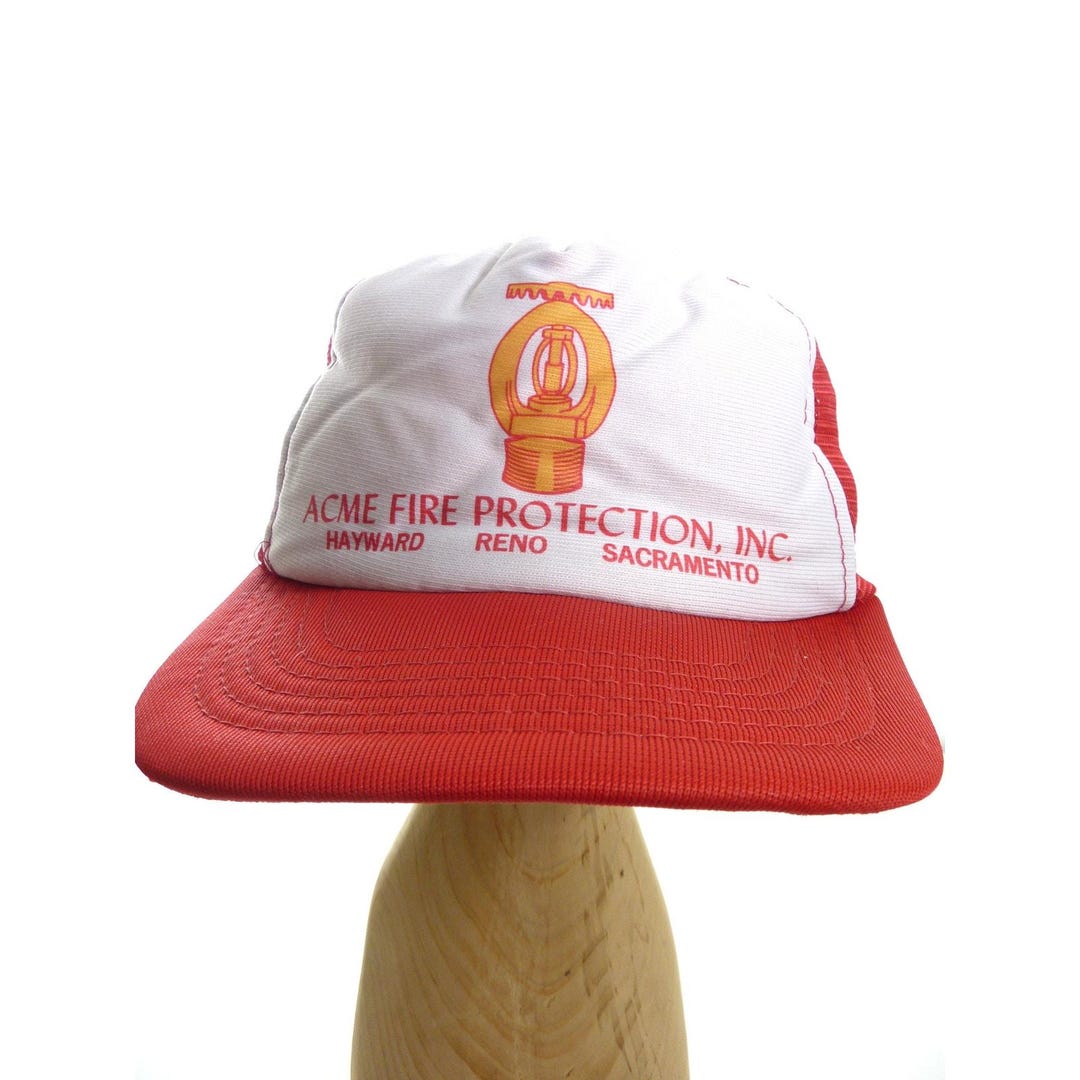 Vintage Acme Fire Protection Black Snapback Mesh Truckers Hat Cap - Etsy
