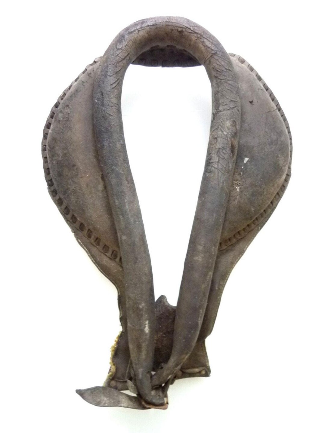 Vintage Leather Horse OX Harness Collar Yoke Western Primitive Decor 21 ...