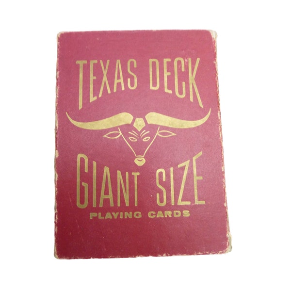 Texas Deck of Cards - Etsy