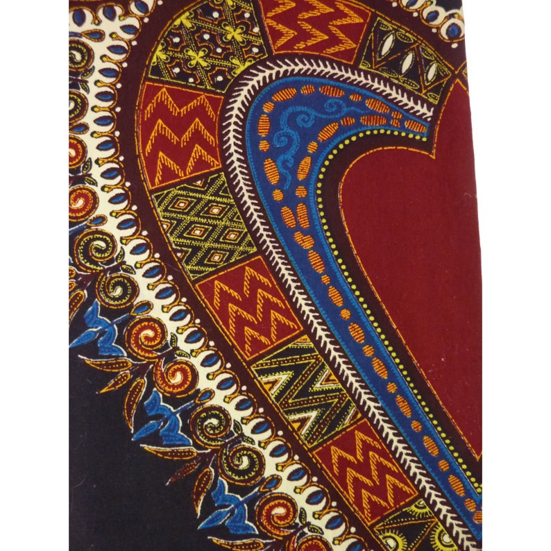 Black African Print Cloth Dutch Veritable Java Hollandais - Etsy