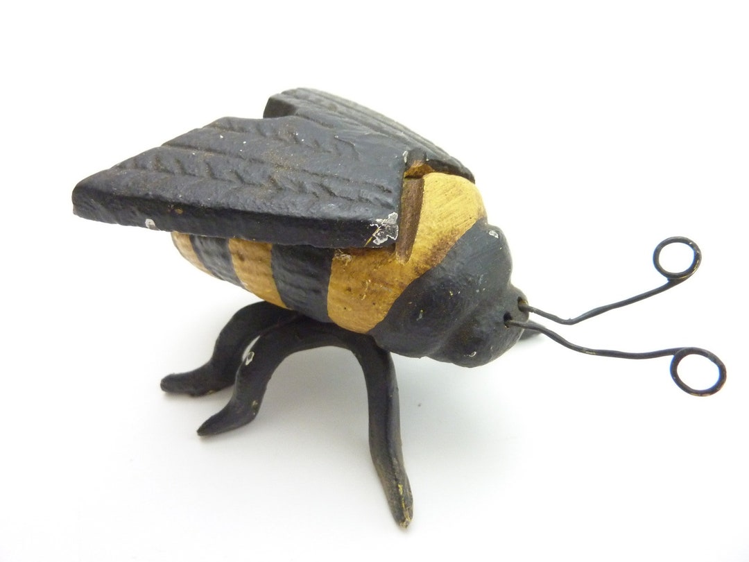 Vintage Small Cast Iron Honey Bee Figurine Decor - Etsy