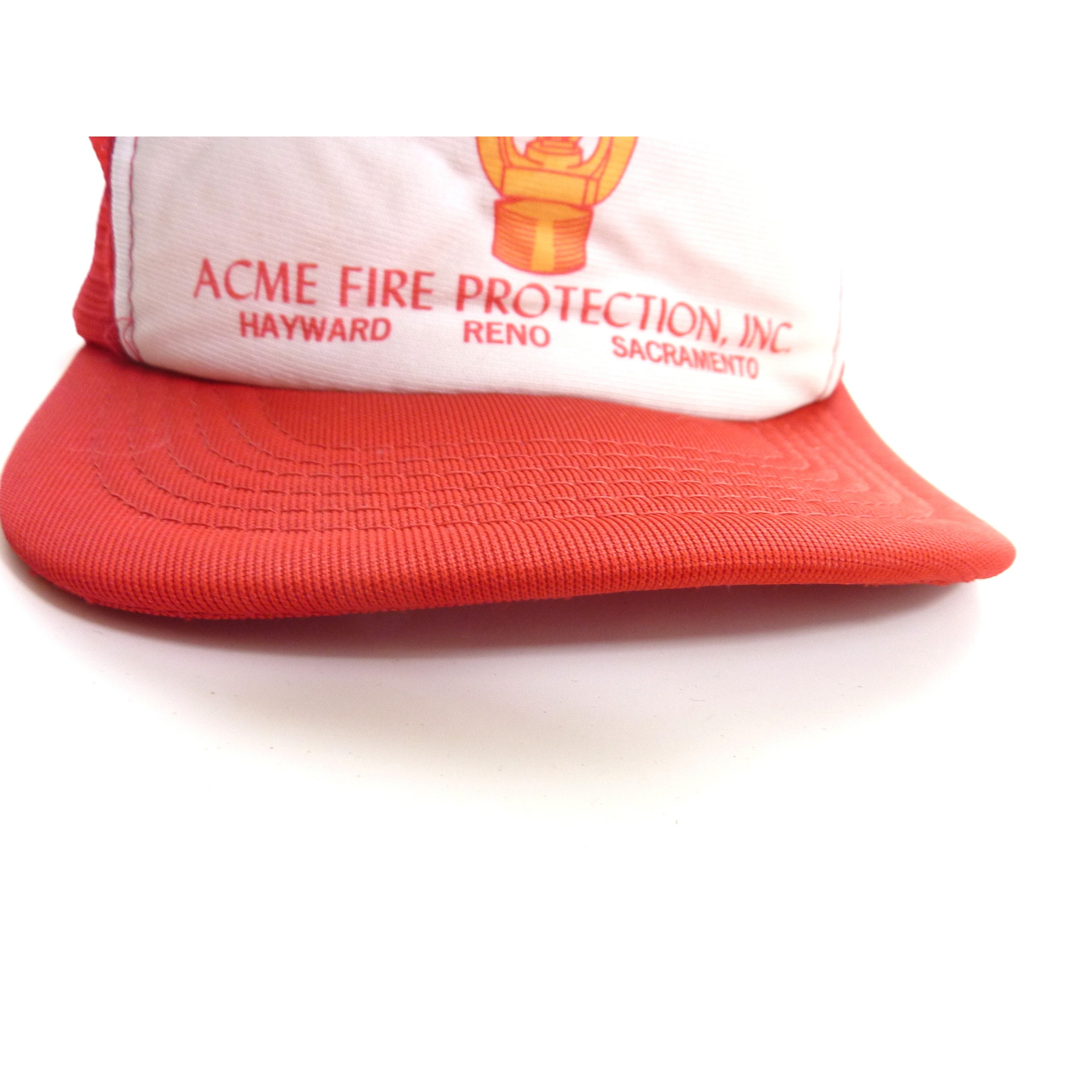 Vintage Acme Fire Protection Black Snapback Mesh Truckers Hat | Etsy