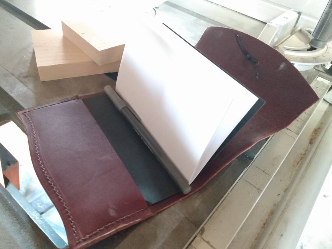 Pocket Size Leather Refillable Notebook Cover | Etsy