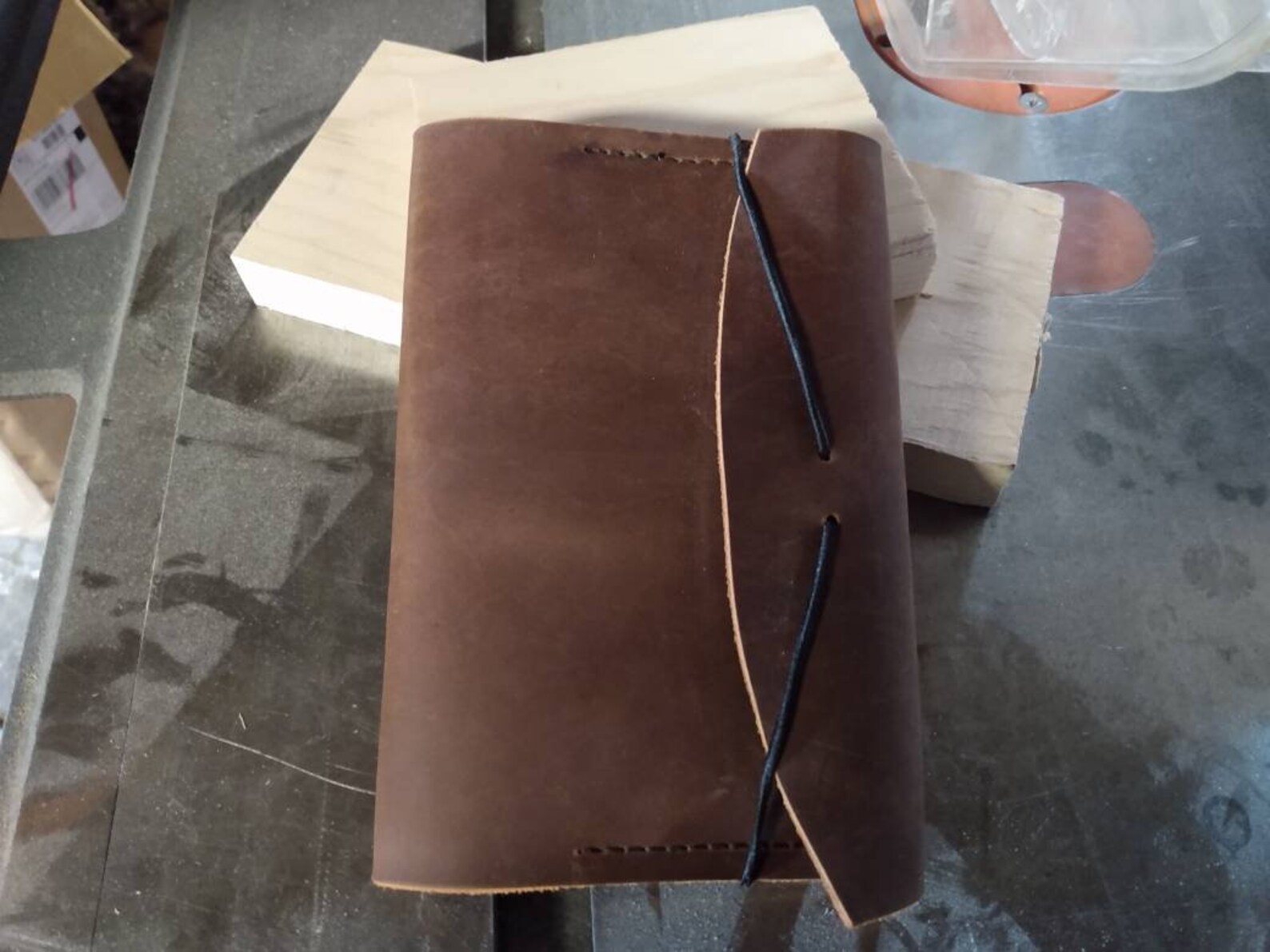 Pocket Size Leather Refillable Notebook Cover | Etsy