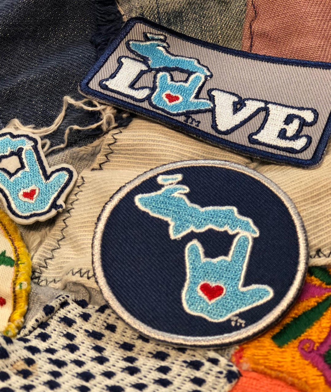 ILY Michigan Patches Collection - 4 Pack - Etsy