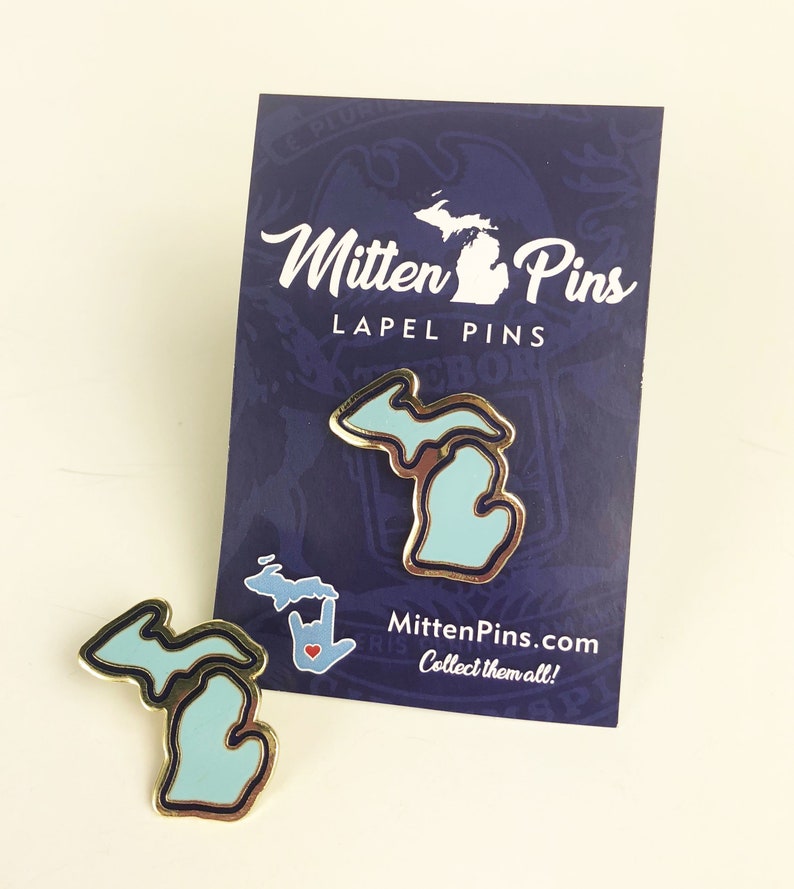 Mitten Pins Michigan Lapel Pin | Etsy