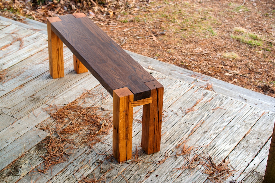 Modern Rustic Wood Bench, Dining Bench, Enteryway - Etsy