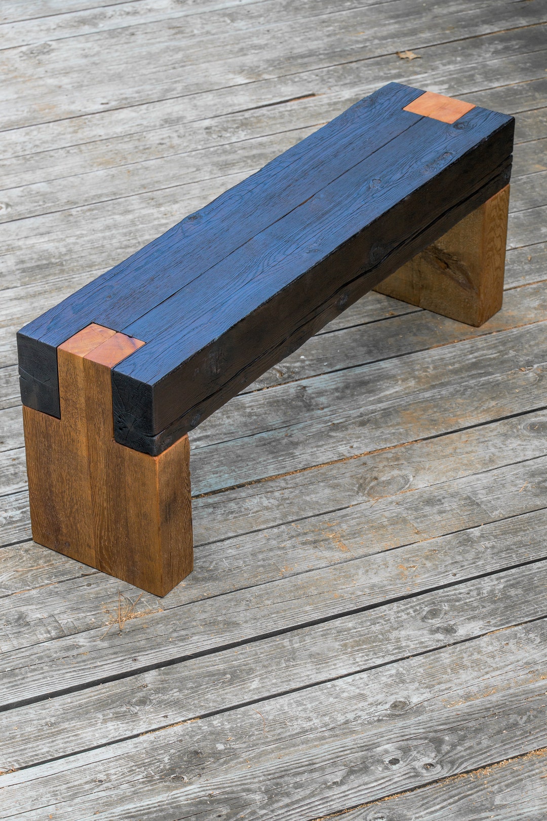 Wood Bench, Shou Sugi Ban - Etsy